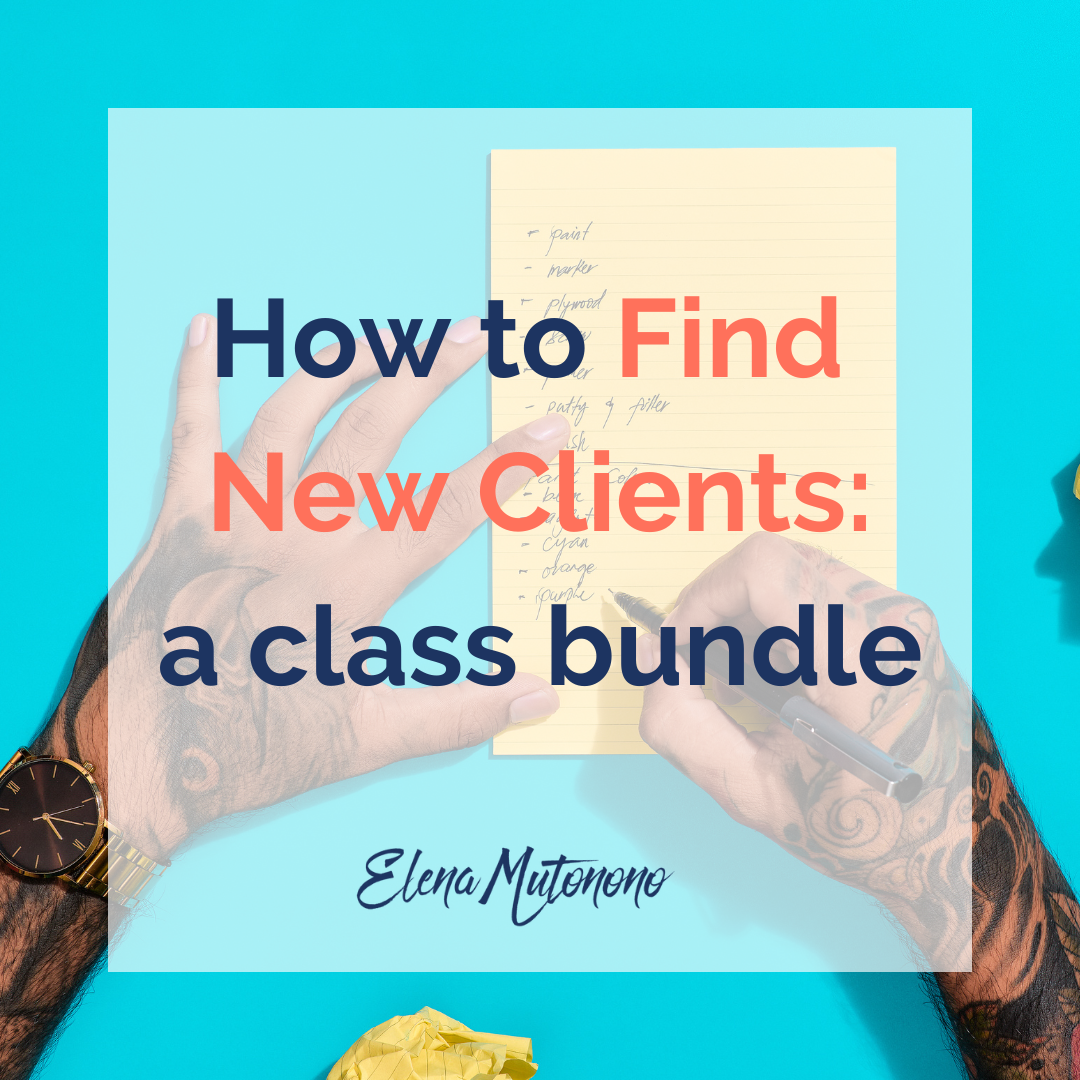 How to find new clients: a class bundle